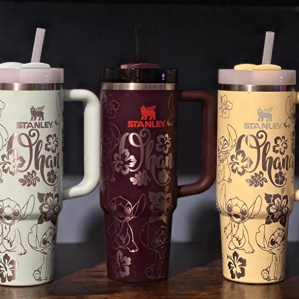 Stitch Stanley Laser Engraved - Etsy