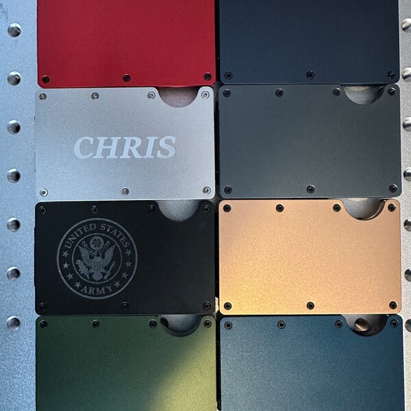 Titanium Wallet - Etsy