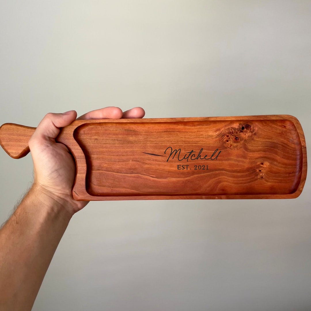 Small Handheld Personalized Charcuterie Cheese and Cracker Tray - Etsy