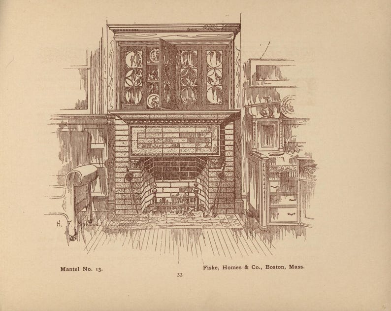 28 Victorian Fireplace Mantel Designs (PDF File, 66 Pp. From 1897 “the ...