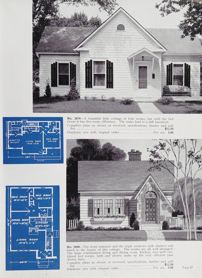 45 Wee House Floor Plans, Approx. 500 Sq. Ft. (PDF File, Excerpted From ...