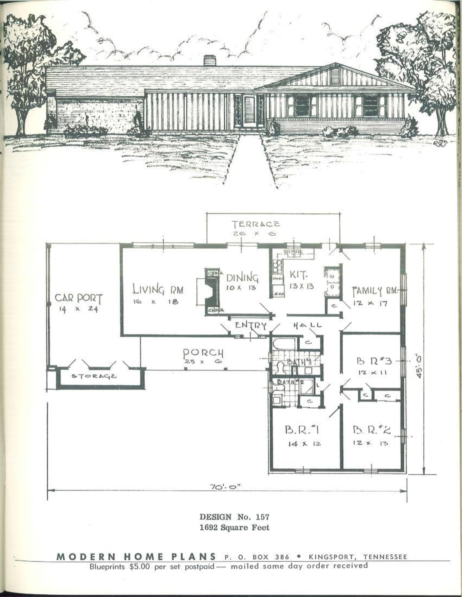 49 Modern 1950s Home Floorplans (PDF File, 49 Pp. From 1950 Book ...