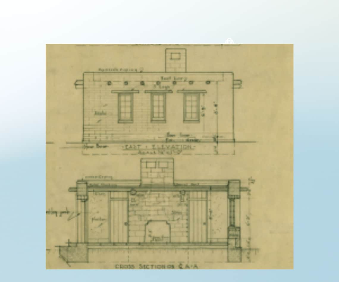 Vintage Adobe Cabin Plan PDF 25' X 23', Blueprint Floorplan, 575 SF, 1 ...
