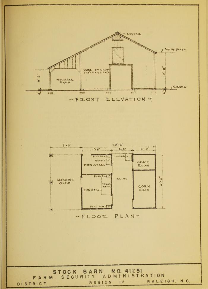 Vintage Barn and Farm Building Floor Plans (PDF File, 65 Pp. From 1940 ...