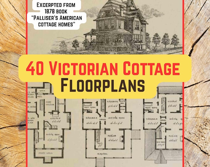29 Victorian House Plans PDF E-book, Vintage Victorian Architecture ...