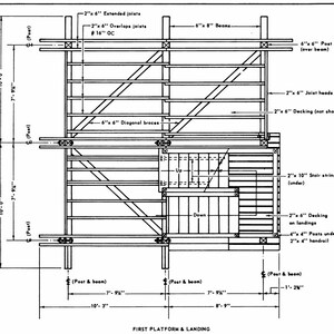 Lookout Tower Plans & Blueprint, 26 Feet High (PDF Instant Download, 4 ...