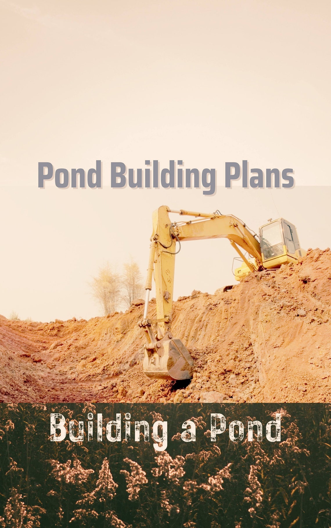 Pond Building Plans (PDF File), Building a Pond, Vintage Farmer's ...