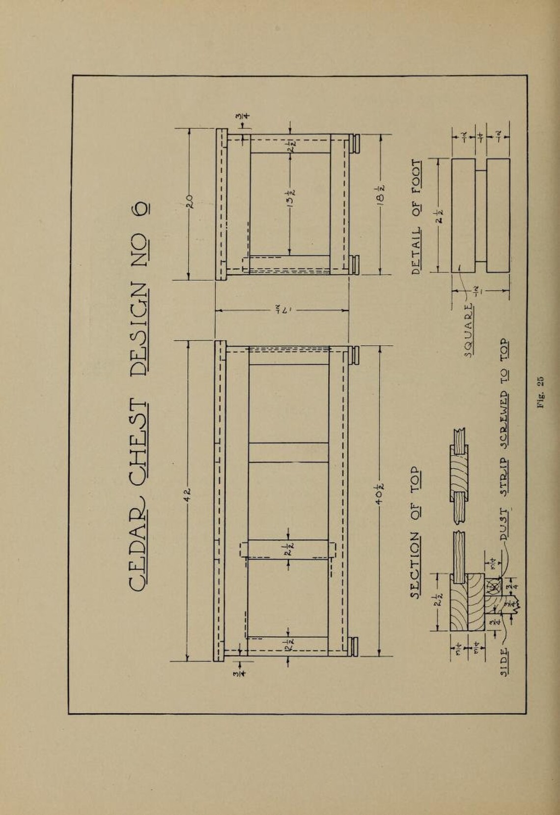 Vintage Cedar Chest Plans: How to Make Cedar Chests PDF FILE, 21 ...