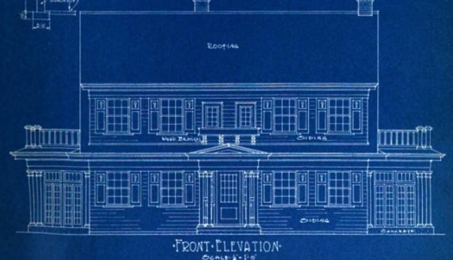 7-room Colonial House Blueprint (PDF File, Instant Download, 4 Pages ...