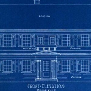 7-room Colonial House Blueprint (PDF File, Instant Download, 4 Pages ...