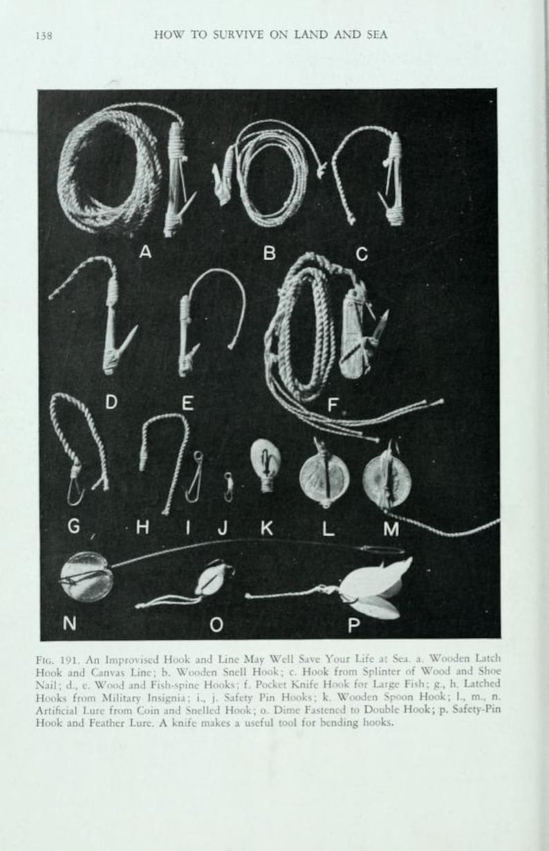 Land and Sea Survival Book (PDF Instant Download, Excerpted From 1943 ...