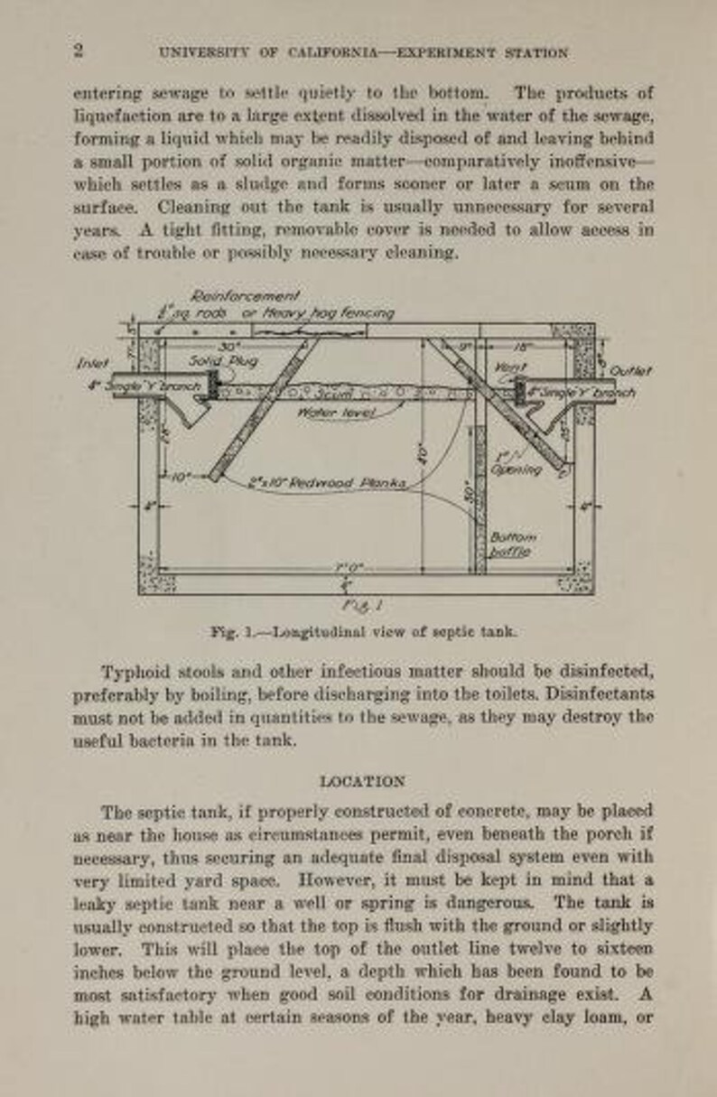 DIY Septic Tank Plans (PDF File), A Farm Septic Tank Pamphlet by ...