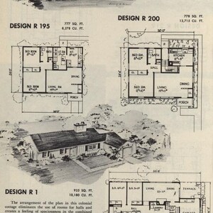 50 Small Home Floorplans (pdf Electronic File, Downloadable, Printable ...