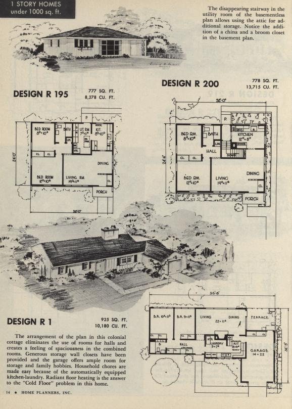 50 Small Home Floorplans (pdf Electronic File, Downloadable, Printable ...