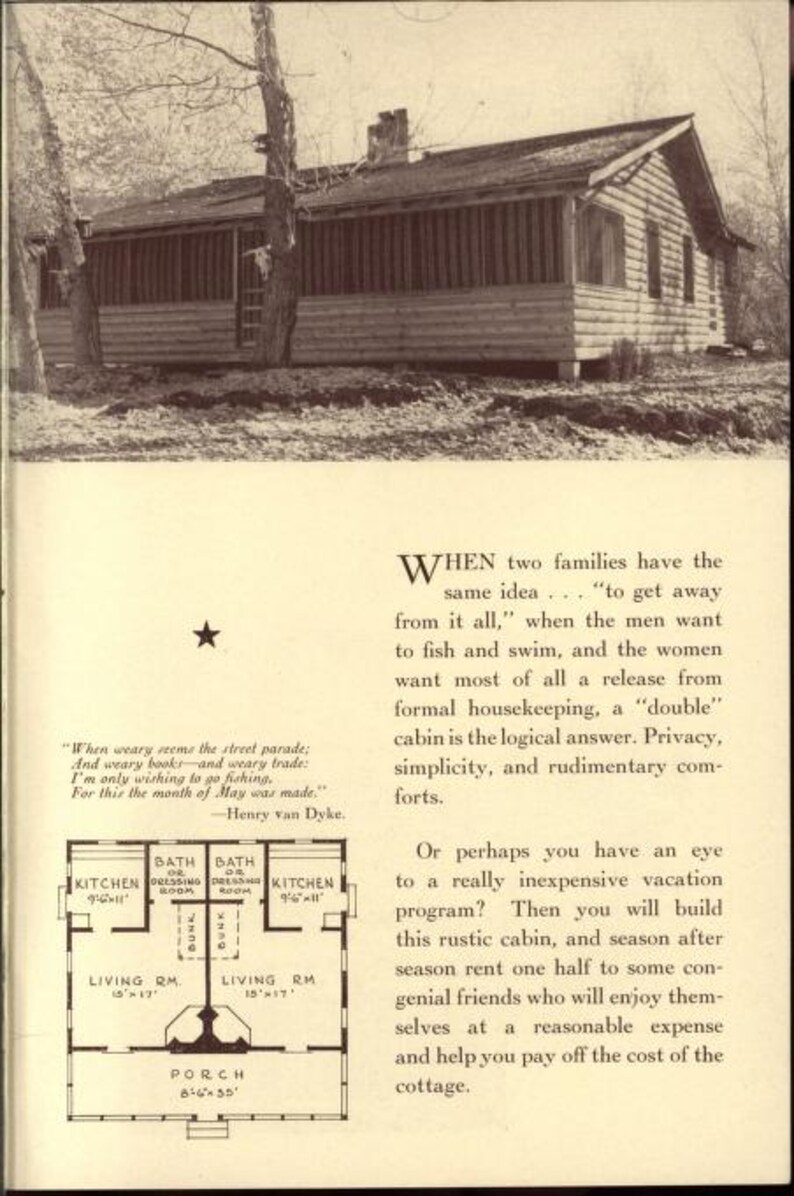 20+ Rustic Cabin Floorplans (PDF, 1940s “rustic Cedar Sectional Log ...