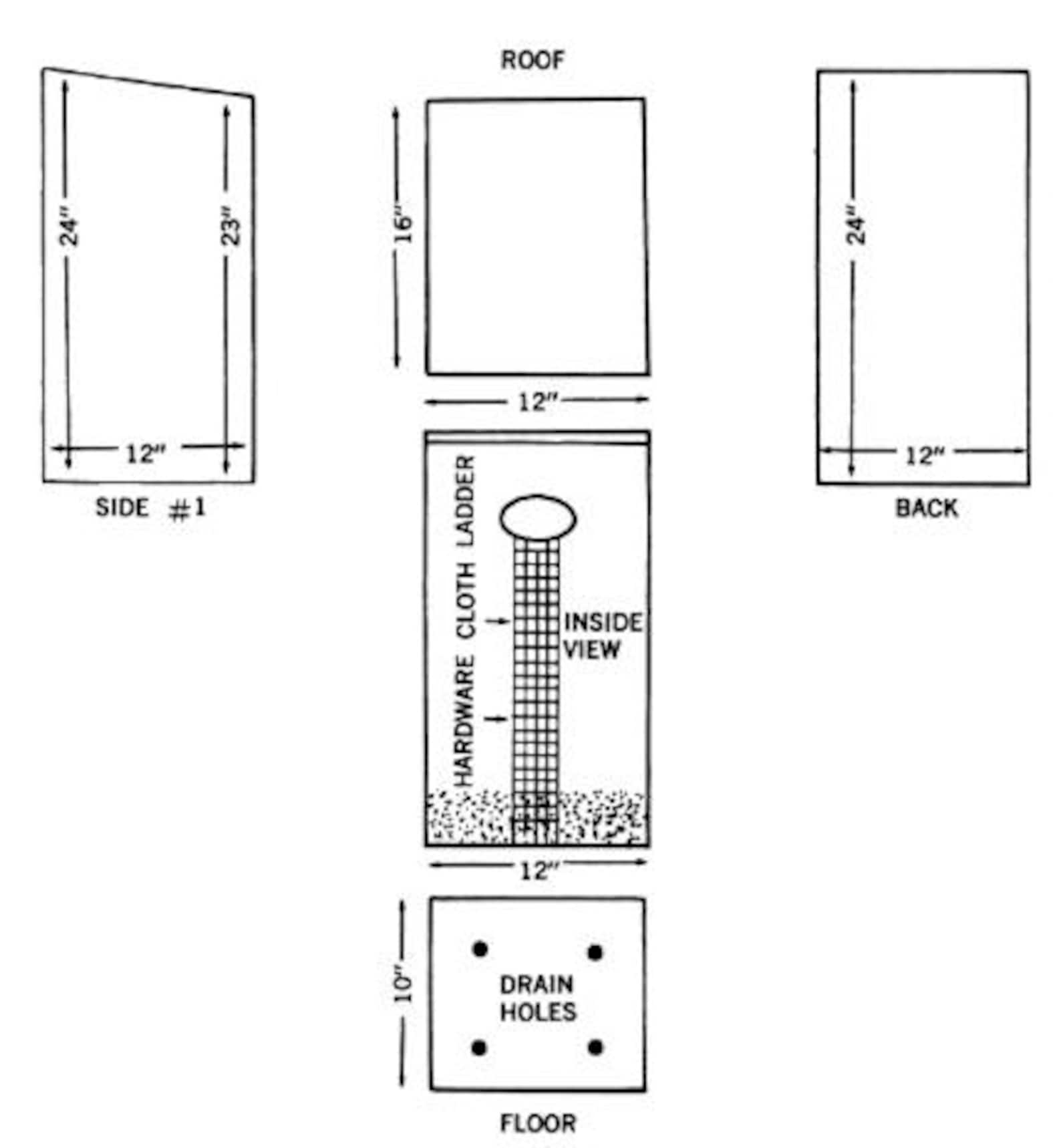 Wood Duck Nest Box Plans (PDF, 2 Plans, Instructions, Diagrams ...