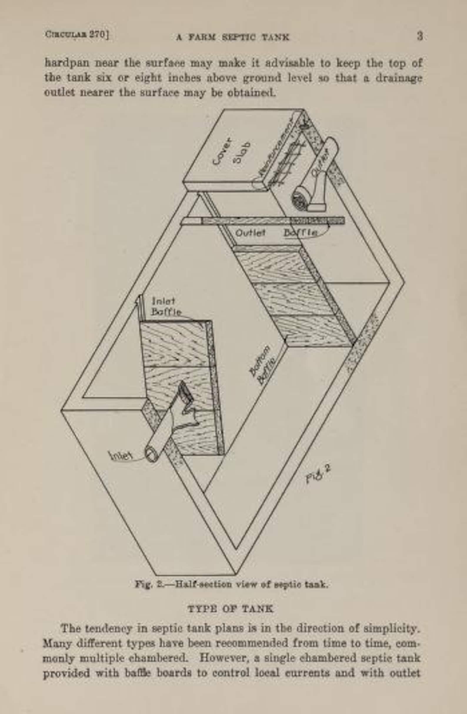 DIY Septic Tank Plans (PDF File), A Farm Septic Tank Pamphlet by ...