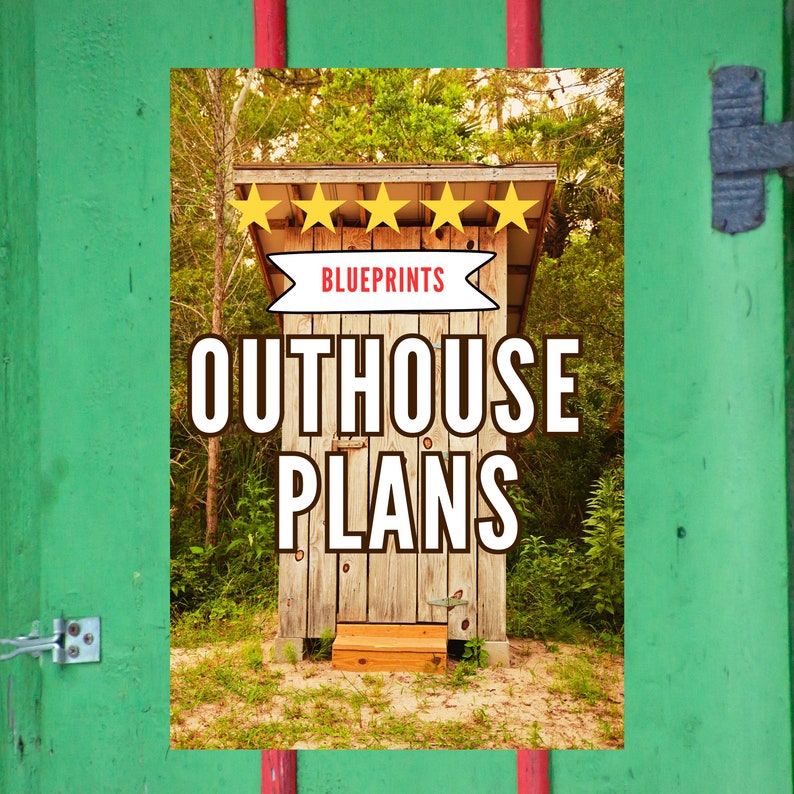 Vintage Outhouse, Pit Privy Construction Plans (PDF, Downloadable for I ...