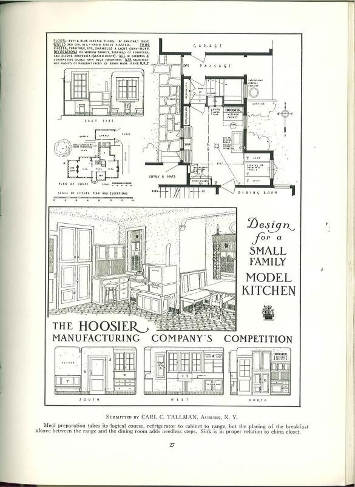 The Kitchen Plan Book (1920 Republication, E-book) (PDF Electronic File ...