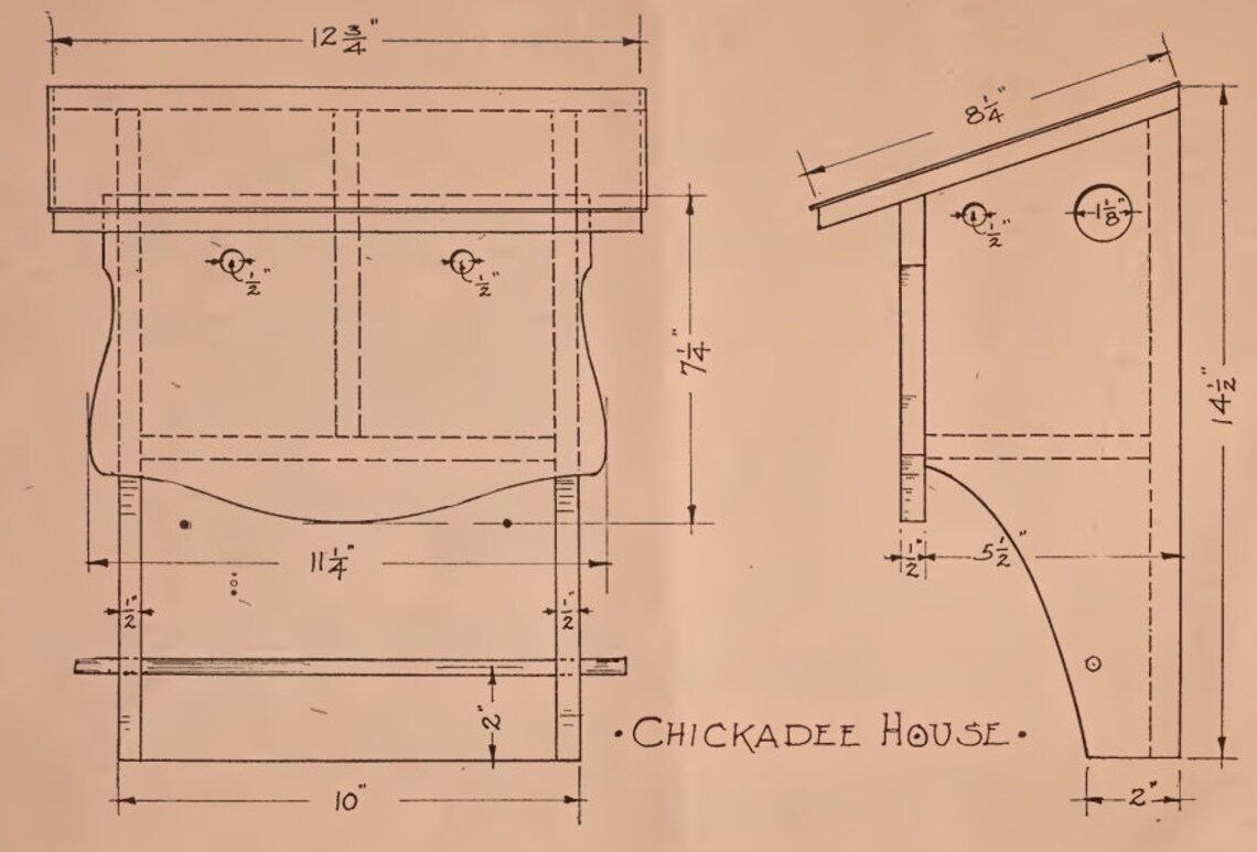 Instant Download Bird House Plans for 7 Common Backyard Birds DIY ...