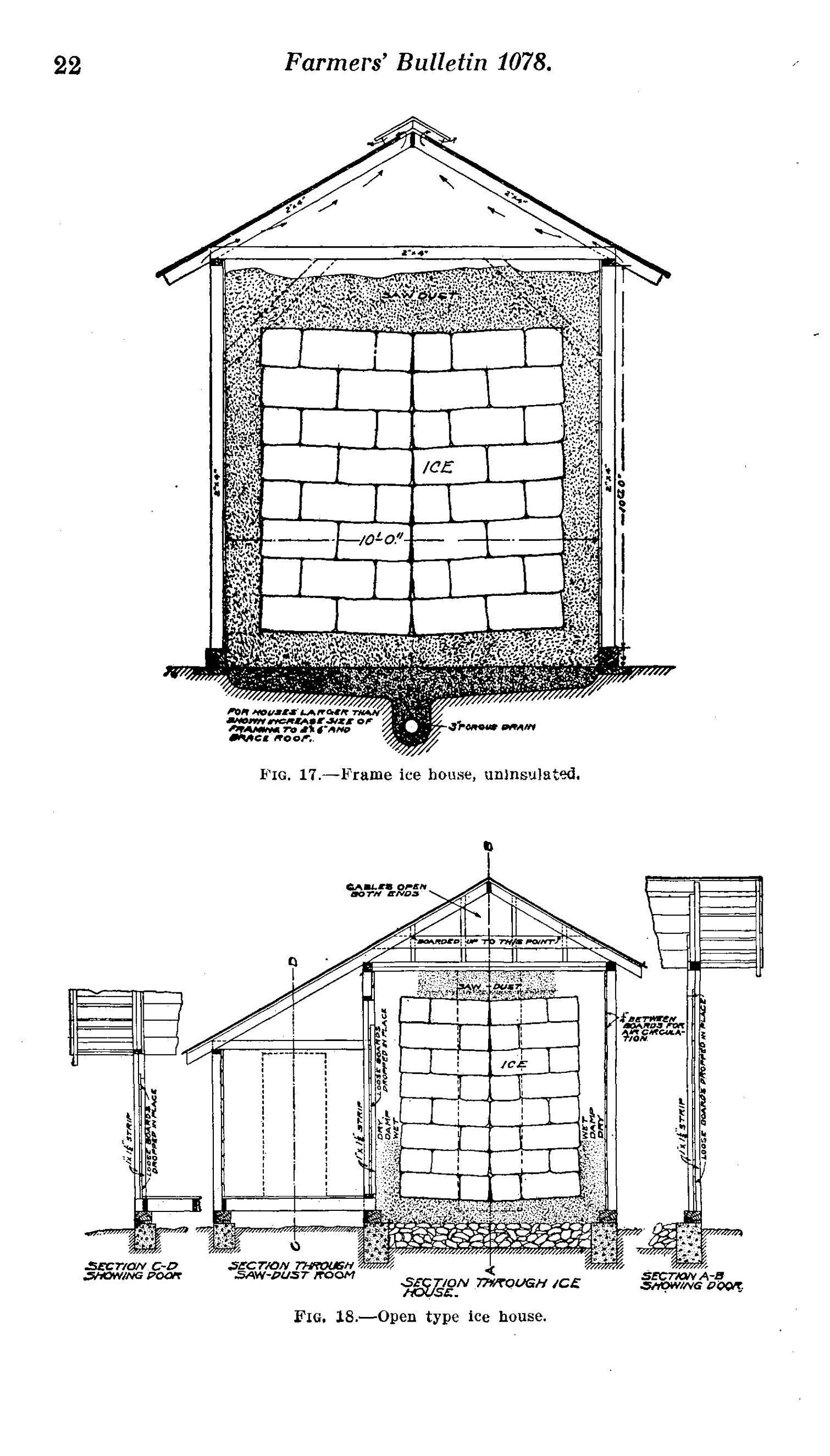 Vintage Ice House Floor Plans (PDF Instant Downloadable, Excerpted From ...