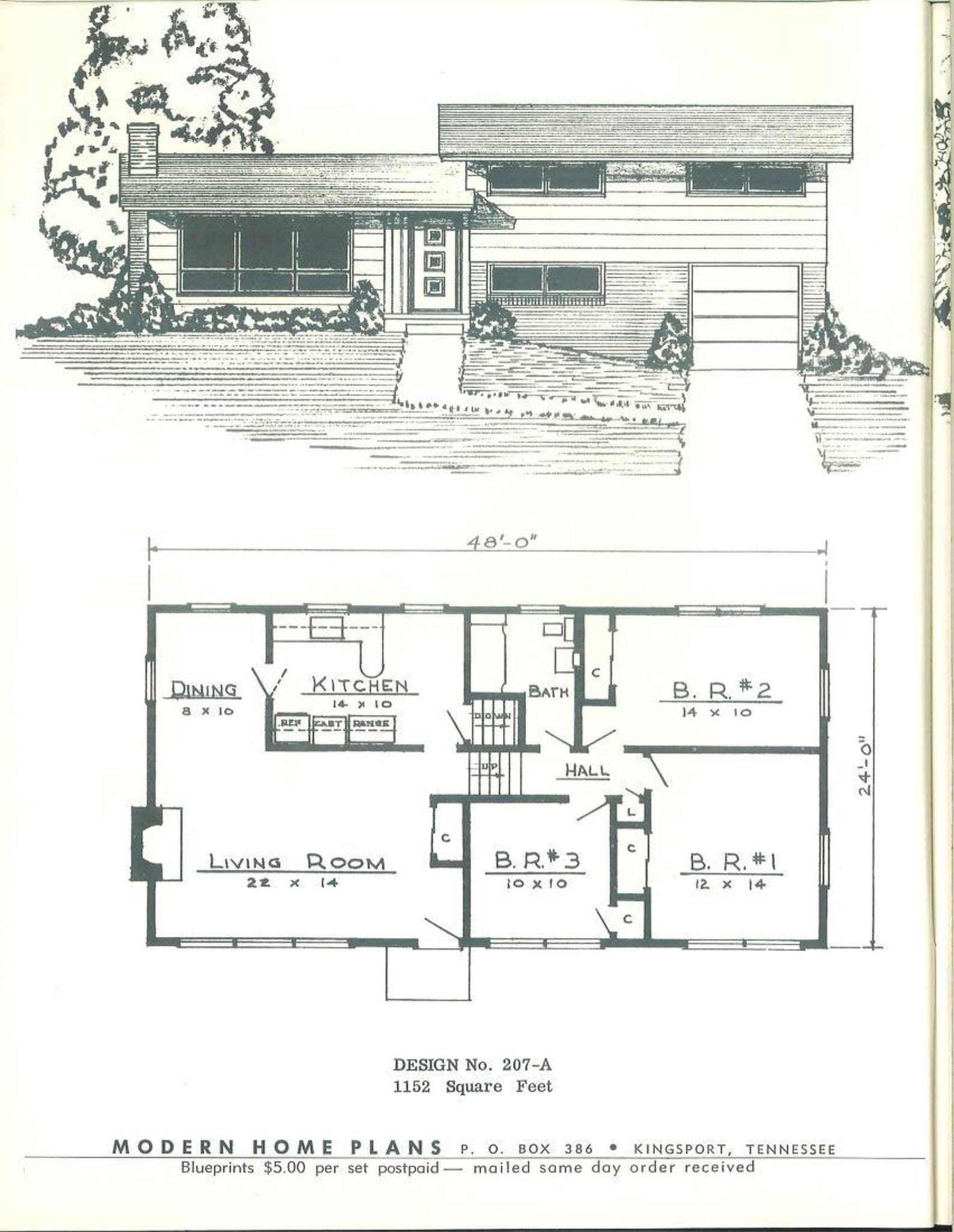49 Modern 1950s Home Floorplans (PDF File, 49 Pp. From 1950 Book ...