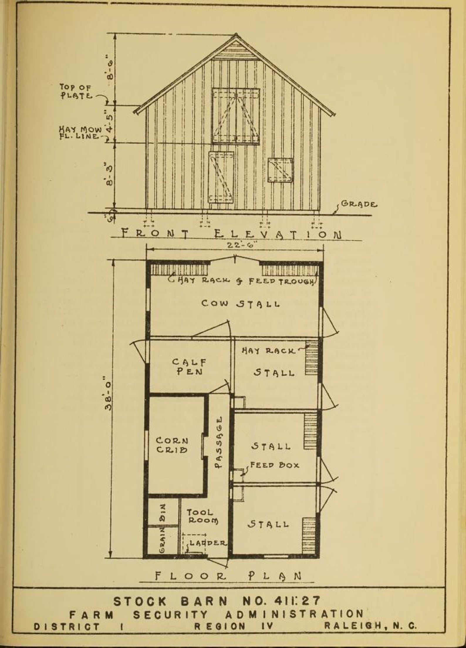 Vintage Barn and Farm Building Floor Plans (PDF File, 65 Pp. From 1940 ...