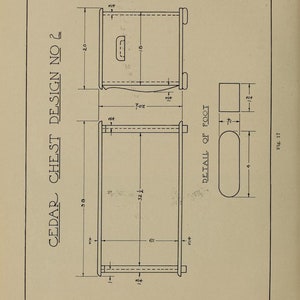 Vintage Cedar Chest Plans: How to Make Cedar Chests (PDF FILE), 21 ...