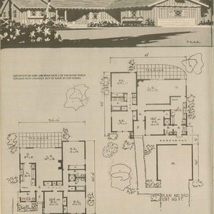 1960s Ranch Houses, 40 Floor Plans (PDF File, Excerpted From 1960 ...