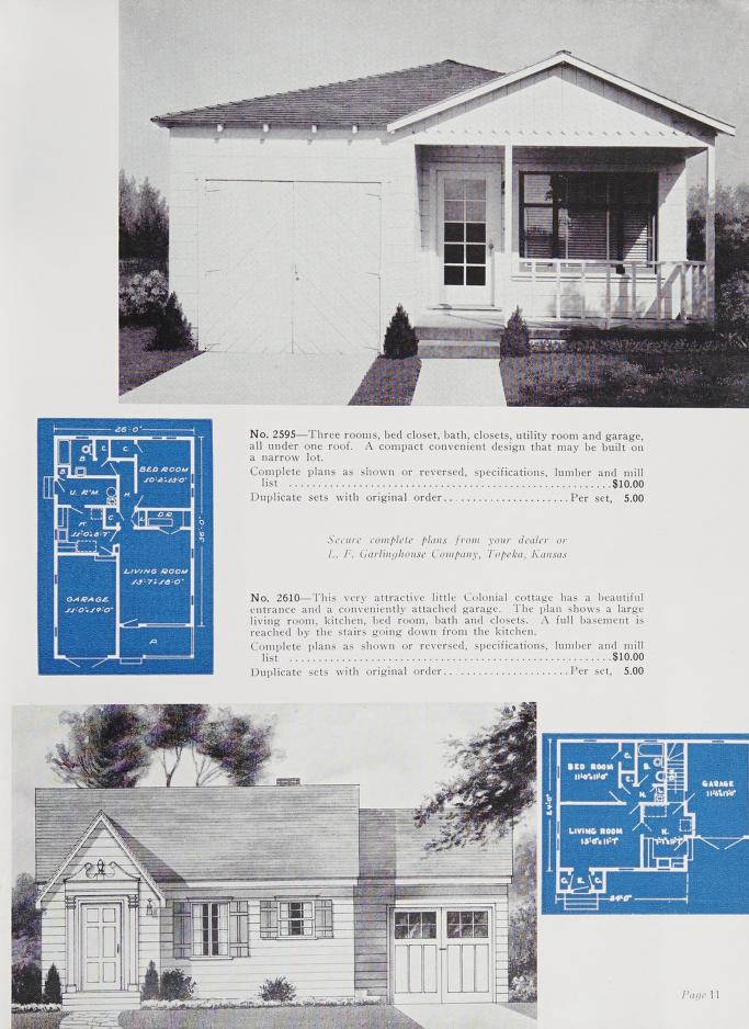 45 Wee House Floor Plans, Approx. 500 Sq. Ft. (PDF File, Excerpted From ...