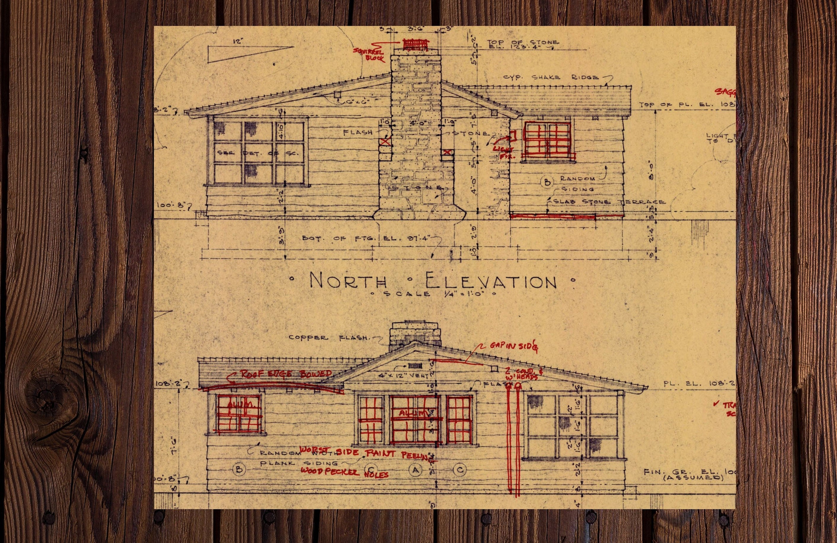 Vintage Cabin Plan PDF, 32' X 18', 575 Sf, Cabin Blueprint, DIY Cabin ...