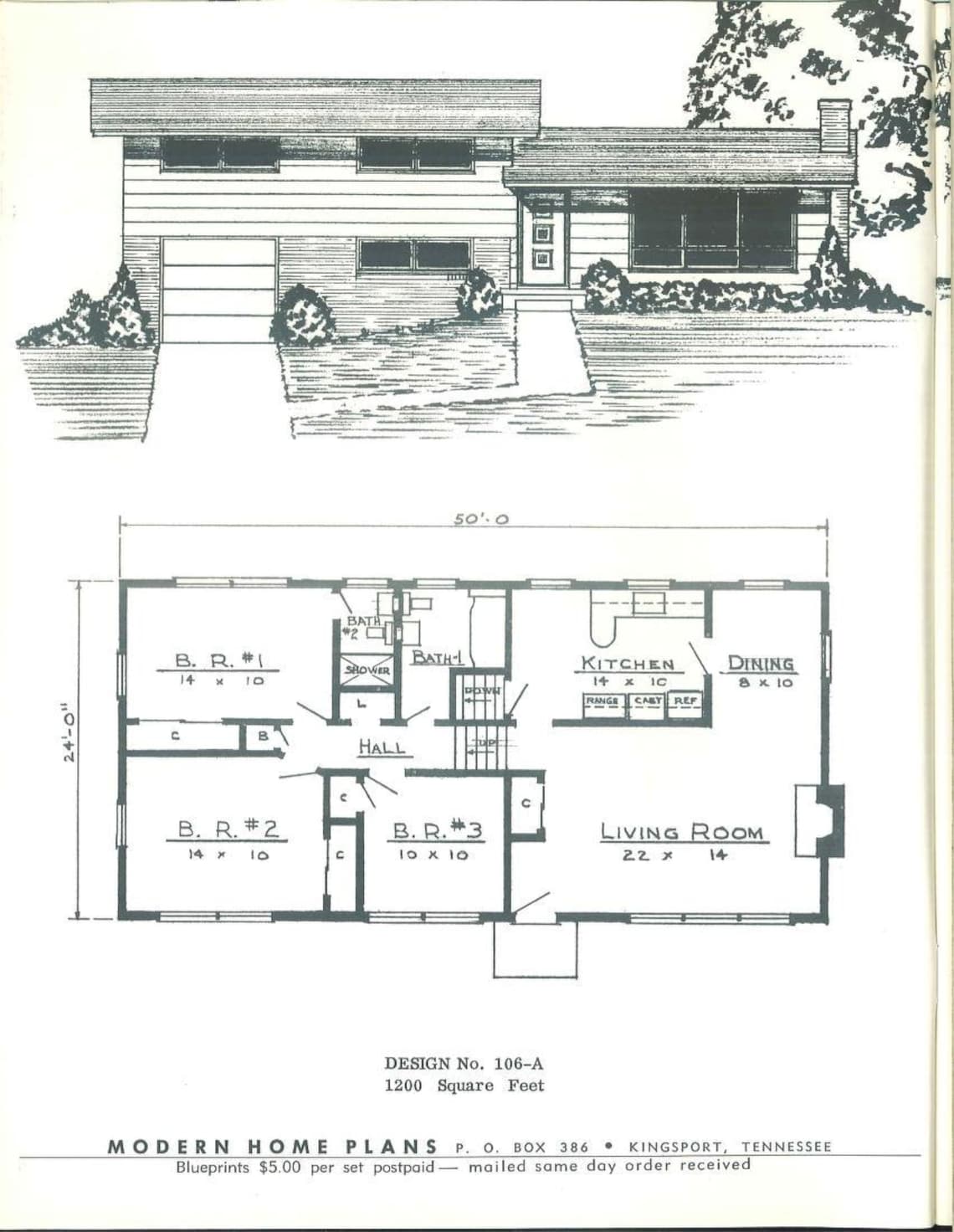 49 Modern 1950s Home Floorplans (PDF File, 49 Pp. From 1950 Book ...