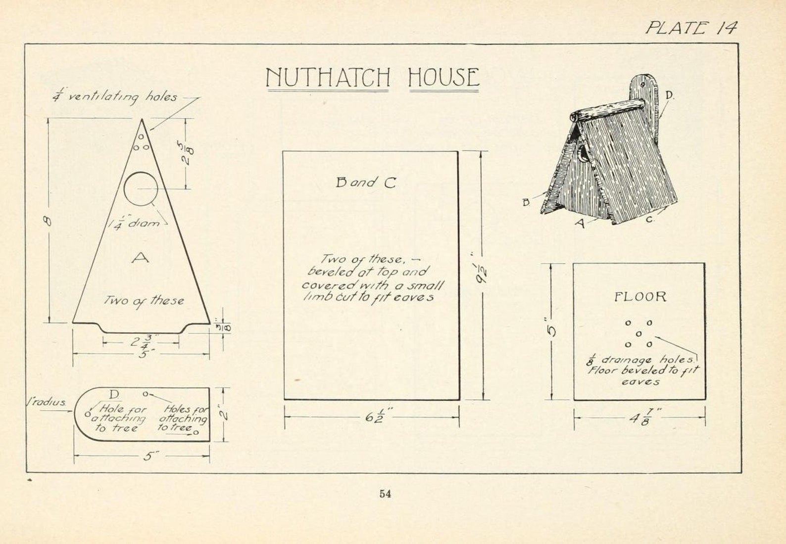 Bird House Building Plans, 18 Designs (PDF File, E-book) - Etsy