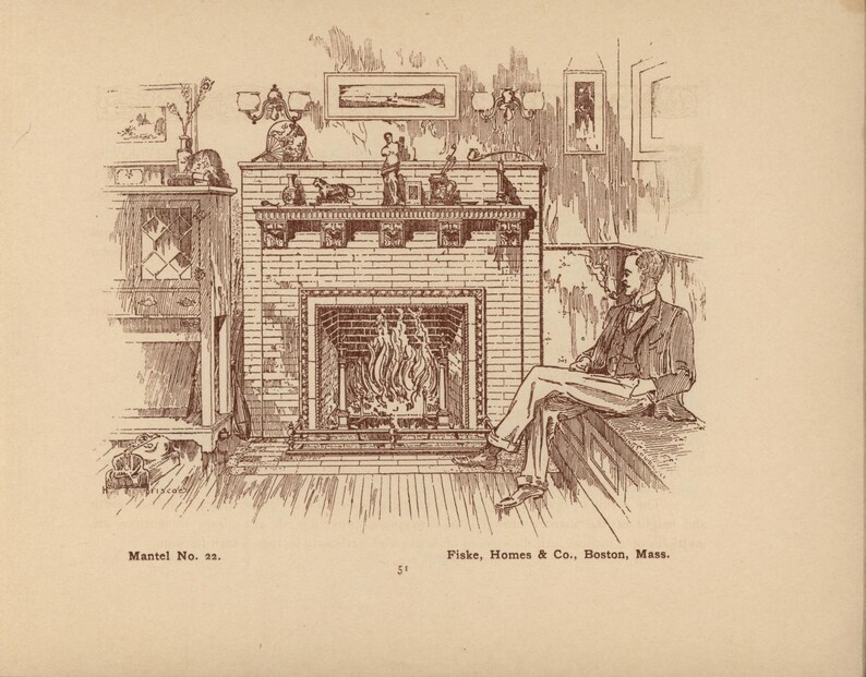 28 Victorian Fireplace Mantel Designs (PDF File, 66 Pp. From 1897 “the ...
