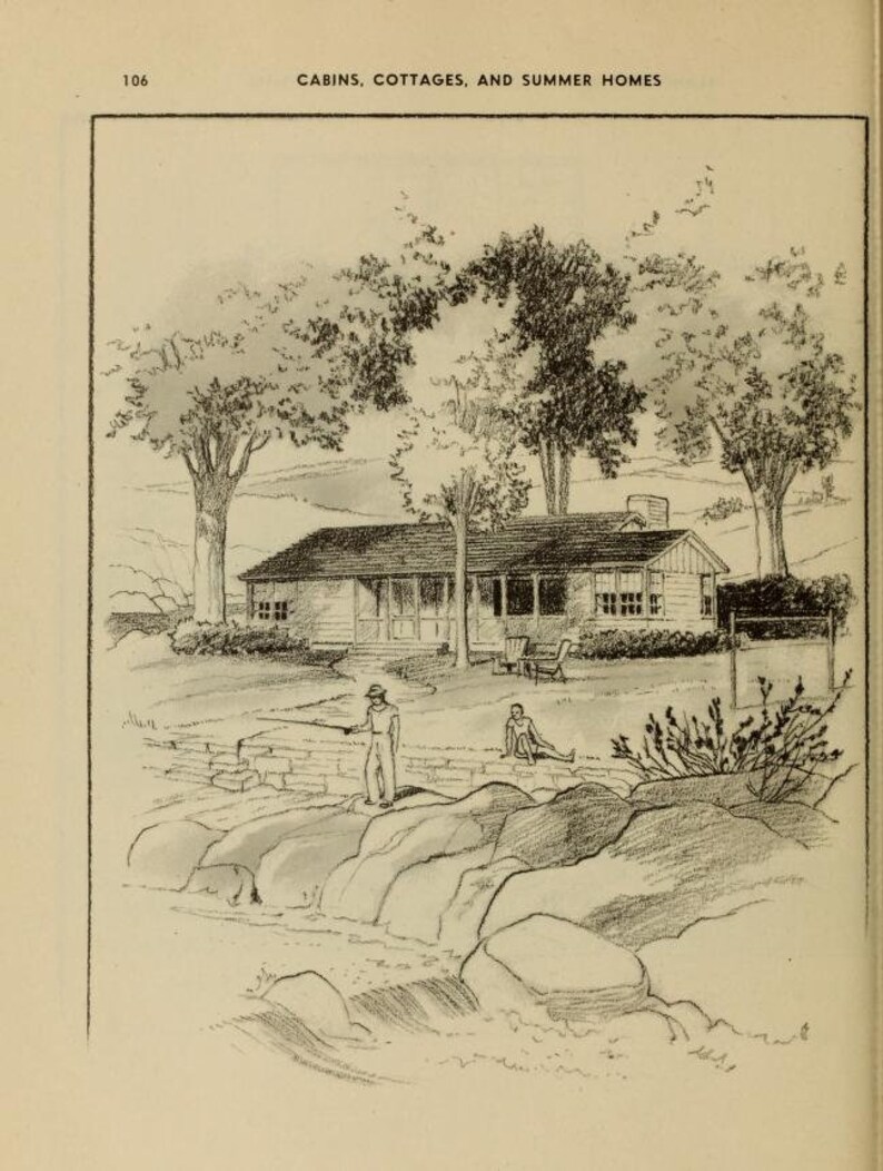 Cabin Plans: Cabins, Cottages & Summer Homes (21 Floor Plans Excerpted ...