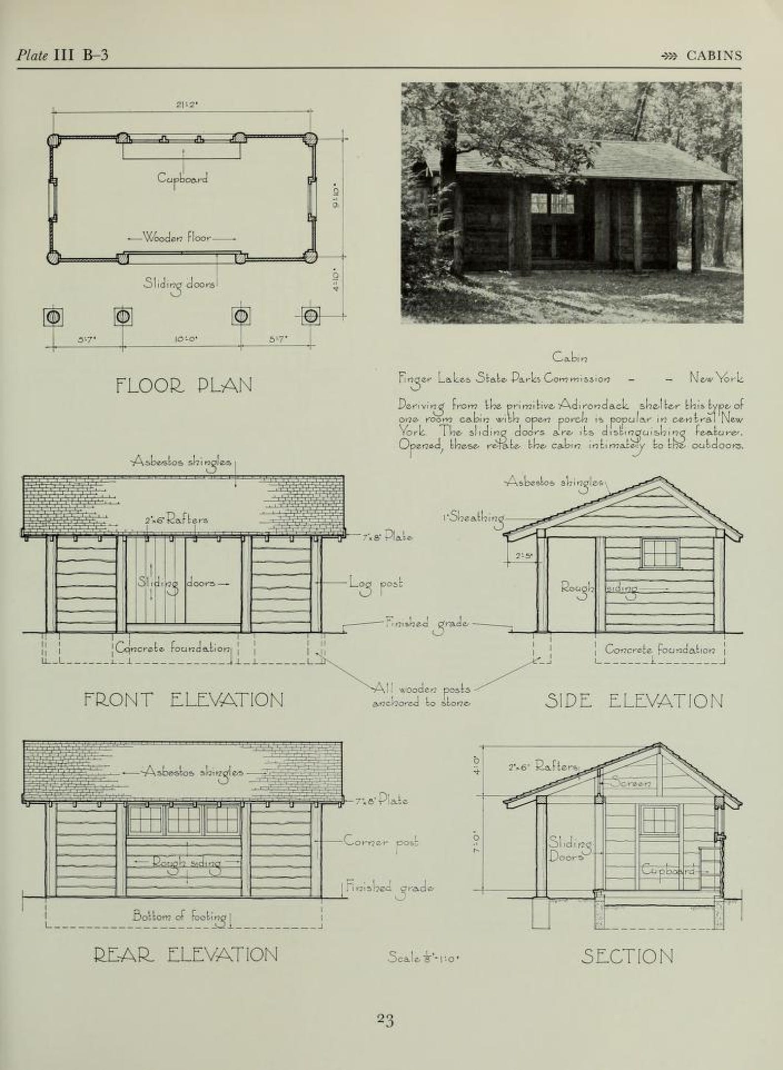 45 Cabin Floorplans, National Park Service Recreational Cabins (PDF ...