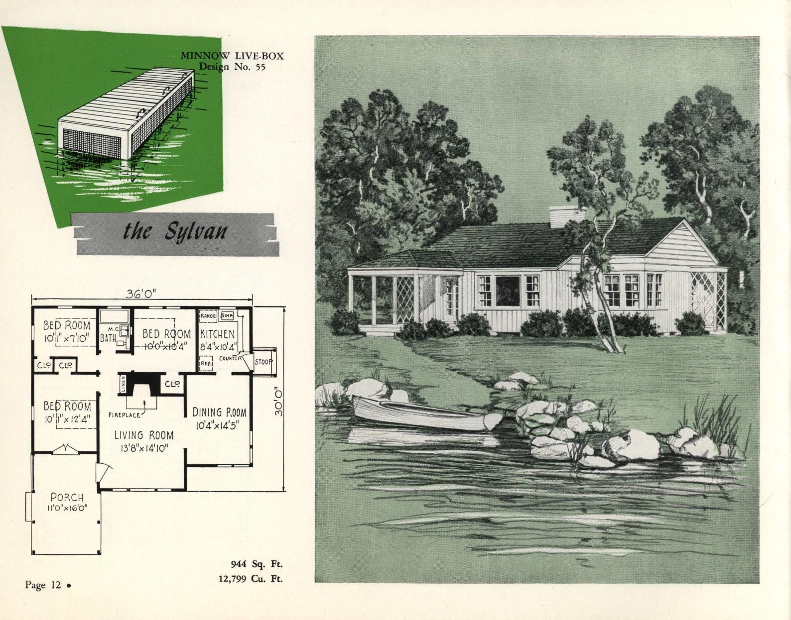 50+ 1950s Cabin Floor Plans (PDF File, Excerpted From 1953 Catalogue ...