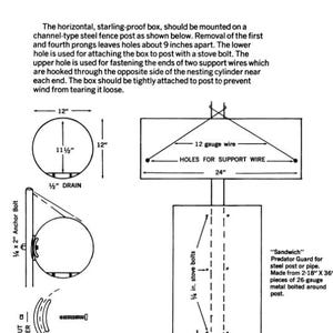 Wood Duck Nest Box Plans (PDF, 2 Plans, Instructions, Diagrams ...