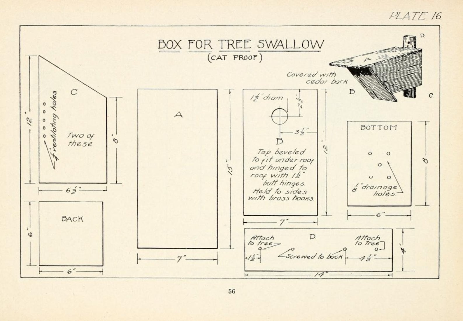 Bird House Building Plans, 18 Designs (PDF File, E-book) - Etsy
