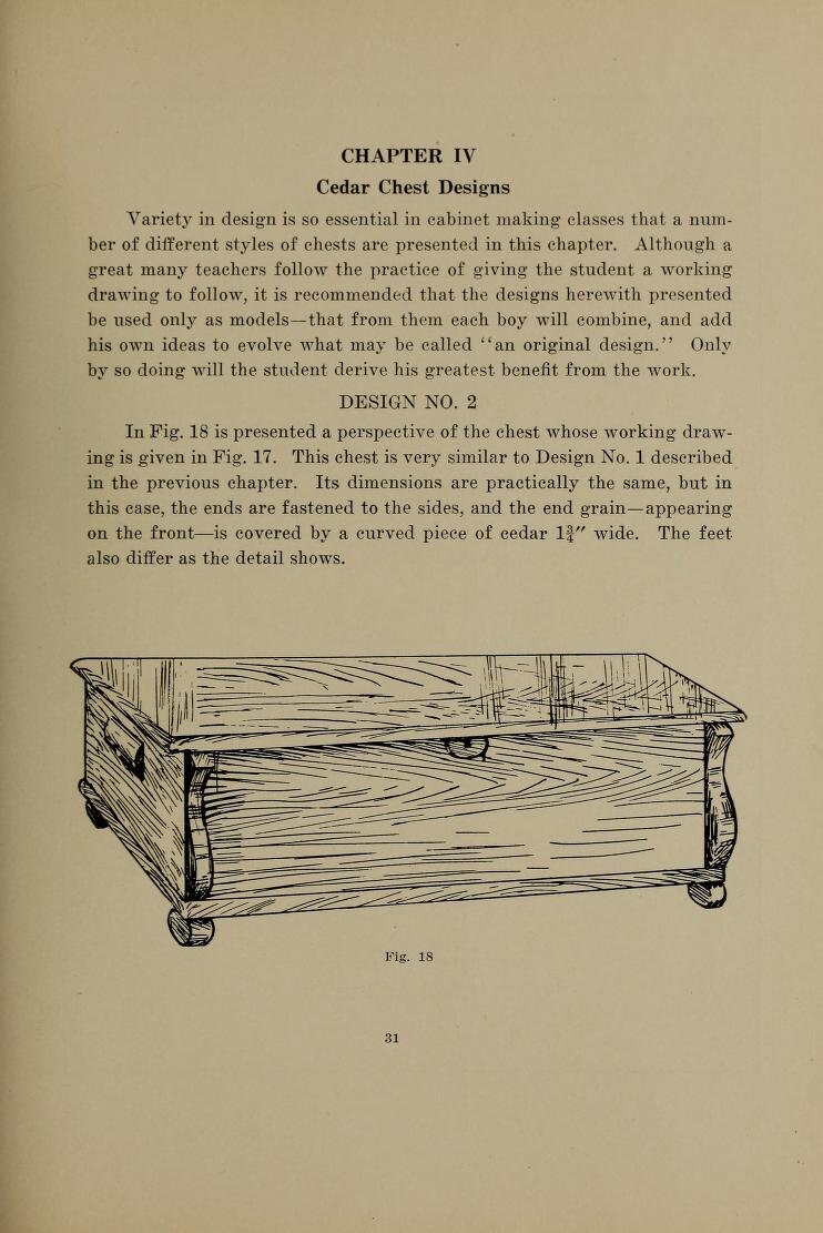 Vintage Cedar Chest Plans: How to Make Cedar Chests PDF FILE, 21 ...