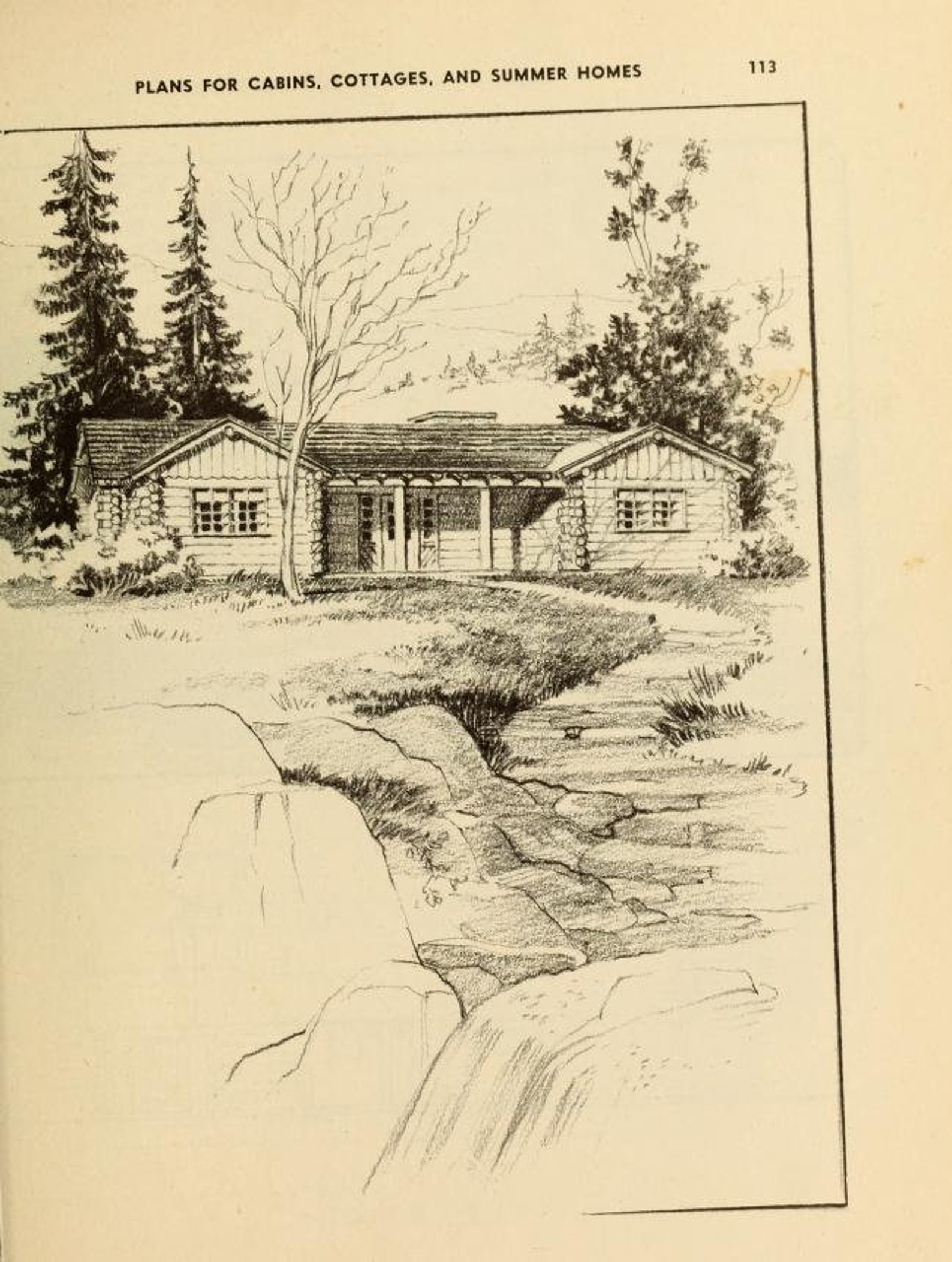 19 Vintage Cabin Floorplans (PDF File, Downloadable, Printable) - Etsy