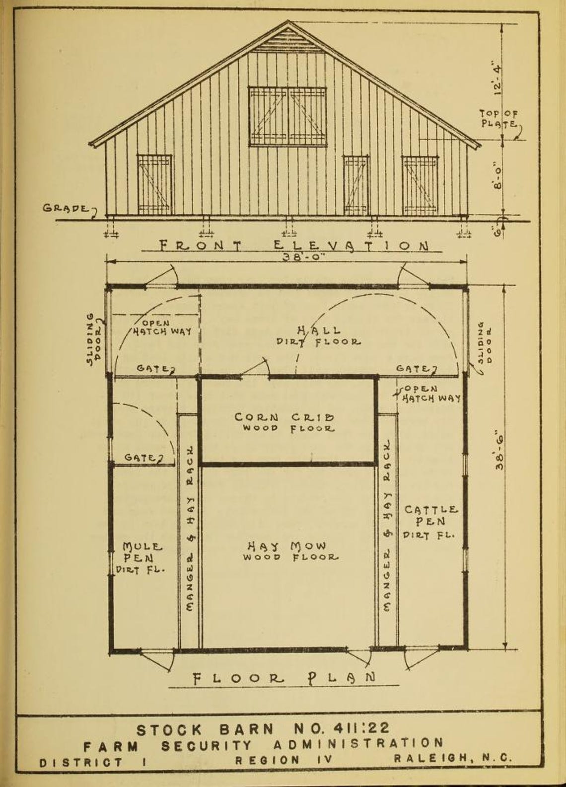 Vintage Barn and Farm Building Floor Plans (PDF File, 65 Pp. From 1940 ...