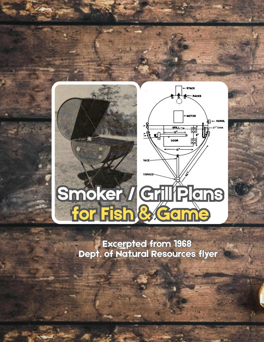 Fish Smoker / Grill Plans (PDF File, 7pp, Diagrams, Instructions, and ...