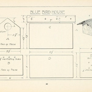 Bird House Building Plans, 18 Designs (PDF File, E-book) - Etsy