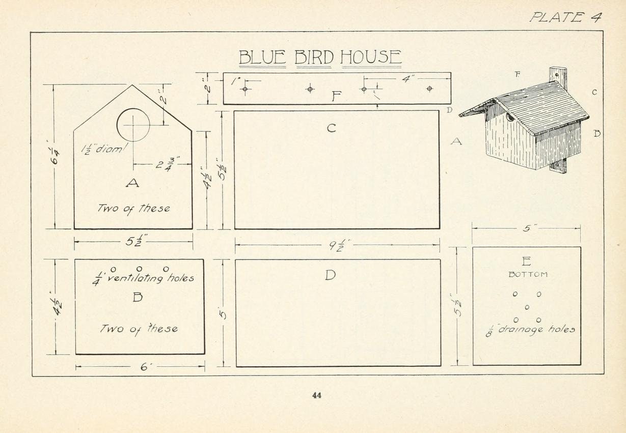 Bird House Building Plans, 18 Designs (PDF File, E-book) - Etsy