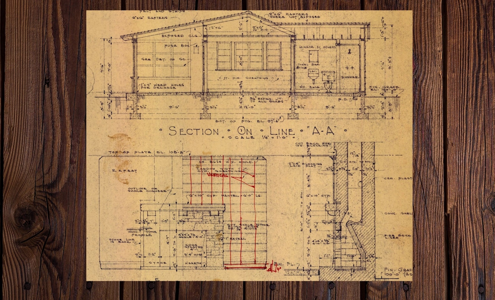 Vintage Cabin Plan PDF, 32' X 18', 575 Sf, Cabin Blueprint, DIY Cabin ...