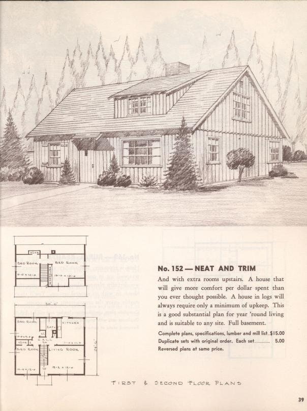 50 Vintage Log Cabin Floor Plans (downloadable PDF File for Phone ...