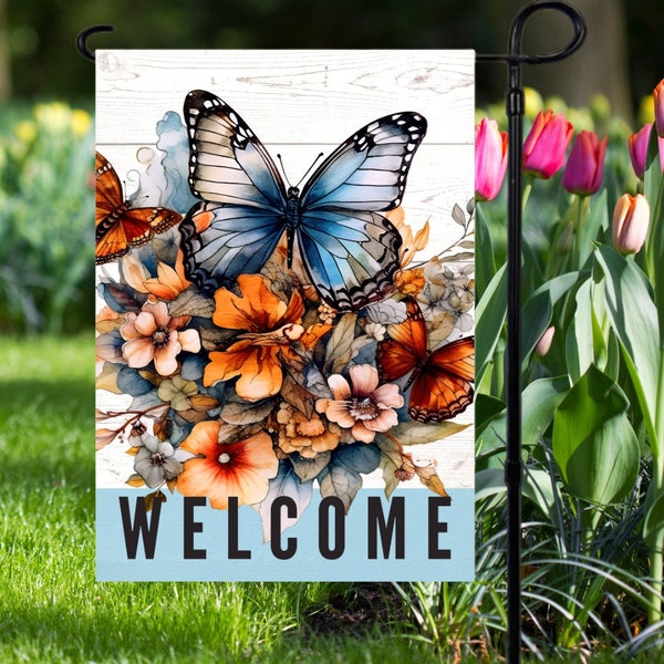Butterfly Garden Flags - Etsy