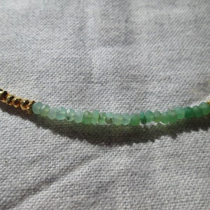 Vintage Baroni Designs Aventurine Gemstone and Gold Plated Choker ...