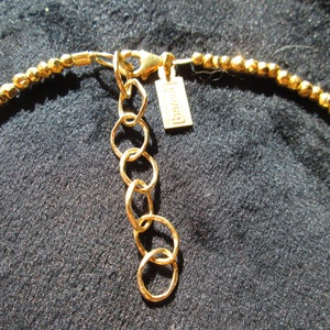 Vintage Baroni Designs Aventurine Gemstone and Gold Plated Choker ...